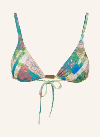 Maryan Mehlhorn Maryan Mehlhorn Triangel-Bikini-Top Jacquard blau