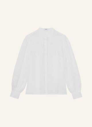 Reiss Reiss Leinenbluse Ida Mit Lochspitze weiss