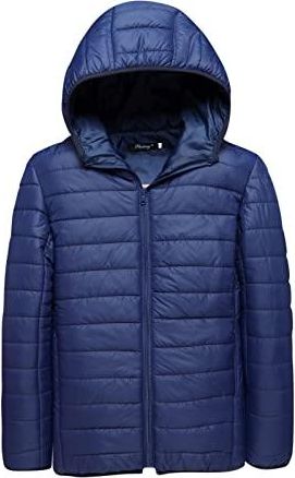 Generic Manteau dhiver décontracté pour homme avec capuche, veste dhiver élégante, unie, légère, confortable, chaude, rembourrée avec poches pour voyage, marc
