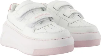 Acne Studios Unisex Steffey U Friend Raise Sneakers - Acne Studios Leather White Cowhide Shoes