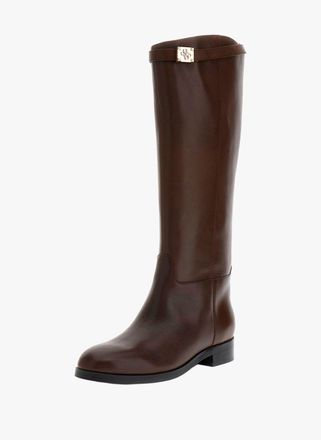 Guess Bottes hautes en cuir de vache