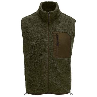 SOLS Unisex Adult Fury Sherpa Body Warmer (Army/Dark Army)