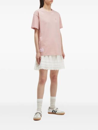 Fingercroxx t-shirt &agrave; broderies - Rose