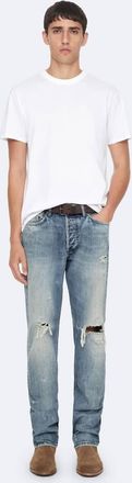AllSaints Hale t-shirt &agrave; manches courtes col rond en blanc optique