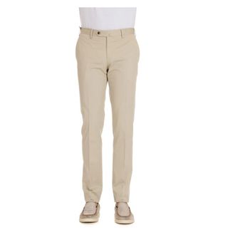 Pantaloni Torino Stretch Baumwolle Seidenhose - - Trousers - Herren - Beige - XL