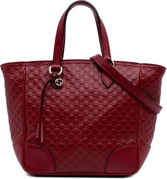 Gucci Hobo Bags - Small Microguccissima Bree Satchel - Gr. unisize - in Rot - f&uuml;r Damen