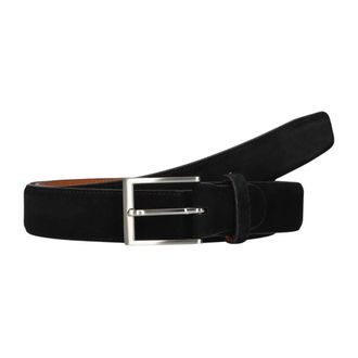 Magnanni Wildlederg&uuml;rtel mit Metallschnalle - - Accessories - Herren - Schwarzk - 105 CM