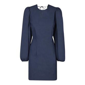 Ganni Damenbekleidung Kleid Blau Aw23 - - Dresses - Damen - Blau - M
