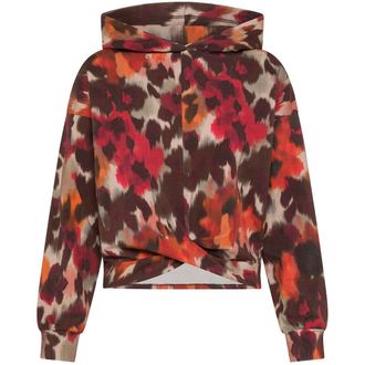 Deha Allover Knotted Cotton-Modal Hoodie