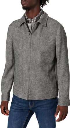 Pierre Cardin Herren Sakko Gemustert Victor-4-Vest Futureflex Blazer, Grau, 54