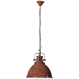 Brilliant Lampe Jesper suspension 38cm verre rouille 1x A60, E27, 60W, adapt&eacute; aux lampes standard (non incluses) &Eacute;chelle a ++ &agrave; e La cha&icirc;ne peut &ecirc;tre
