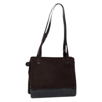 Chanel Pre-owned Wildleder Schultertasche - - Pre-owned - Damen - Braun - ONE SIZE