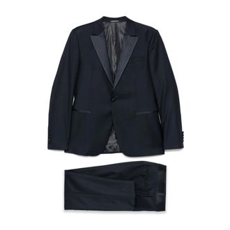 Emporio Armani Einreihiger Anzug - - Suits - Herren - Blau - L