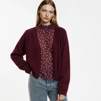 La Redoute Collections Gilet En Fine Maille Cachemire Boutonn&eacute;