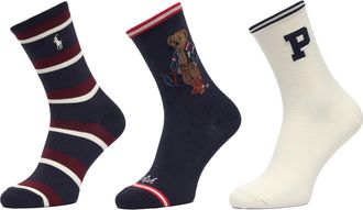 Polo Ralph Lauren Lange Socken Polo Ralph Lauren 455P18196001 Dunkelblau
