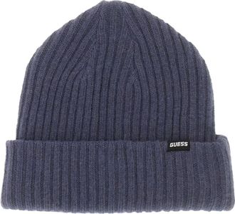 Guess Homme, Accessoires, Bleu, Taille: ONE Size Bonnet laine