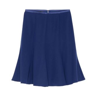Emporio Armani Femme, Jupes, Bleu, Taille: 36 FR Jupe A-Ligne Bleu Royal