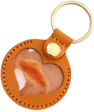 Generic Porte-clés en forme de poils de chien | Porte-clés souvenir en forme de coeur | Pendentif commémoratif en forme de coeur pour sac à dos, sac à main, s