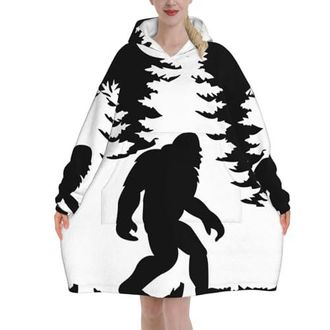 Generic Bigfoot Ufo Abduction Believe Sweat &agrave; capuche pour femme et homme adulte surdimensionn&eacute; pour une couverture douce et chaude