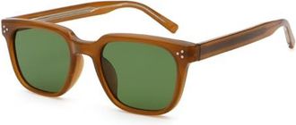 Generic Lunettes De Soleil De Conduite For Hommes Et Femmes, Monture Carr&eacute;e, For Les S&eacute;ances Photo En Ext&eacute;rieur, En Vacances Ou En Vacances.(Green)