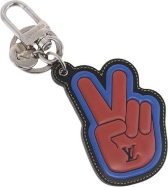 Louis Vuitton Porte-cl&eacute;s Pre-owned Vintage en cuir - Femme - Pre-owned - Multicolore - Taille: ONE Size