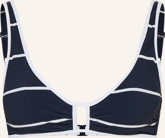Watercult Watercult Bustier-Bikini-Top Coastal Lines blau