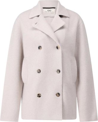 Sminfinity Femme, Manteaux, Beige, Taille: 40 FR Manteau crois&eacute; d&eacute;contract&eacute;