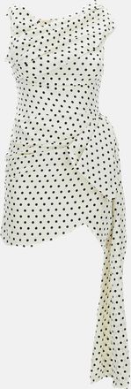 Self Portrait Mini Ausgestelltes Kleid Mit Punkten