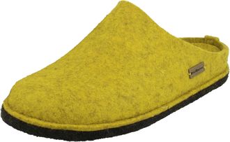 Haflinger Damen Herren Hausschuhe Pantoffeln Filz Flair Soft 311010, Gr&ouml;&szlig;e:39 EU, Farbe:Gelb