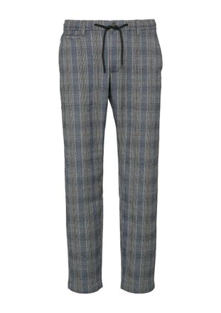 s.Oliver Chino Hose kariert, Straight Leg