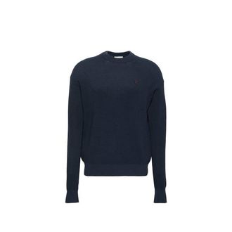 Calvin Klein Pull droit col rond en coton