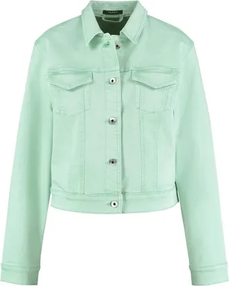 Taifun Denim Jacke Leichtes Gewebe - - Jackets - Damen - Gr&uuml;n - M