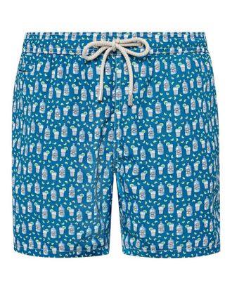 MC2 Saint Barth Leichte Badeshorts mit Gin-Motiven in