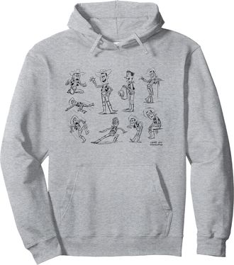 Pixar Disney & Pixars Toy Story Woody Story Concept Art Sketches Pullover Hoodie