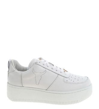Windsor Smith Low-Top Sneaker - White Leather Sneakers With Sport Mesh Lining - Gr. 41 (EU) - in Wei&szlig; - f&uuml;r Damen