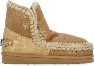 Mou Femme, Chaussures, Beige, Taille: 38 EU Bottes en peau lain&eacute;e