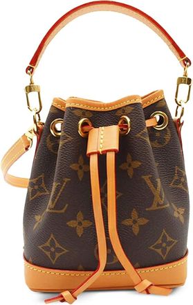 Louis Vuitton 2021-2025 Monogram Nano Noe Beuteltasche - Braun