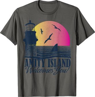Jaws Amity Island Welcomes You Sunset T-Shirt