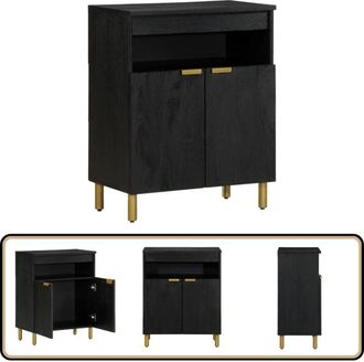 vidaXL Buffet noir 60x33x75 cm bois dingénierie - Vidaxl