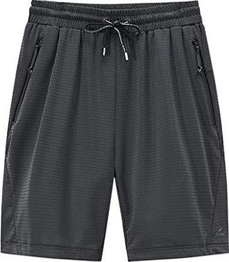 Generic Pantalon d&eacute;t&eacute; d&eacute;contract&eacute; fin &agrave; s&eacute;chage rapide pour homme - Pantalon court de sport d&eacute;contract&eacute; - V&ecirc;tements dentra&icirc;nement pour homme, gris, Taille uni