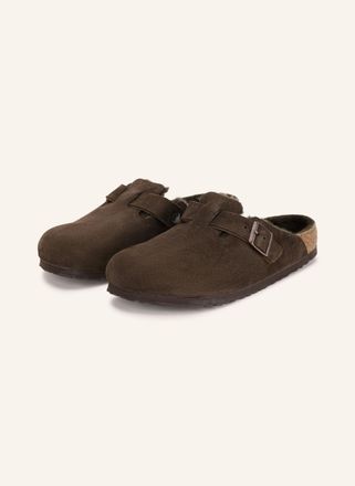 Birkenstock Pantoletten Boston Shearling Leve braun