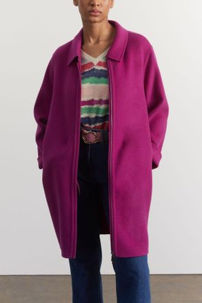 Gerard Darel Manteau en laine zipp&eacute; - SABELLE - Lipstick