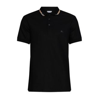 Burberry Homme, Tops, Noir, Taille: XL Eddie Polo
