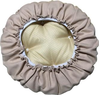 Generic Rundes Dickes Stuhlkissen Hockerbez&uuml;ge runde Sitzkissenbez&uuml;ge f&uuml;r Barhocker gepolstert mit Gummib&auml;ndern rutschfeste Unterseite f&uuml;r Holz/Metallst&uuml;hle (