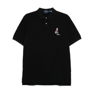 Polo Ralph Lauren Kurz&auml;rmeliges Poloshirt - - Tops - Herren - Schwarzk - XL
