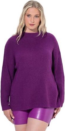 Ulla Popken Rollkragen Pullover Pull-Over, mûres, 62-64 Femme
