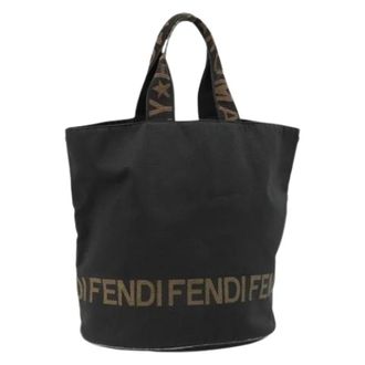 Fendi Pre-owned Canvas Tote Bag - - Pre-owned - Damen - Schwarzk - ONE SIZE