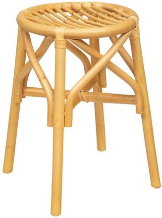 Atmosphera Tabouret Aoni en rotin 31x31cm Atmosphera cr&eacute;ateur dint&eacute;rieur