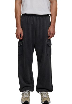 Urban Classics Herren Jogginghose Acid Washed Cargo Sweatpants Black M