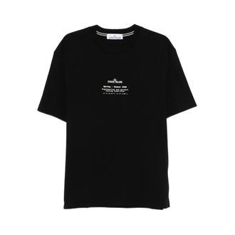 Stone Island Homme, Tops, Noir, Taille: 2XL T-shirt